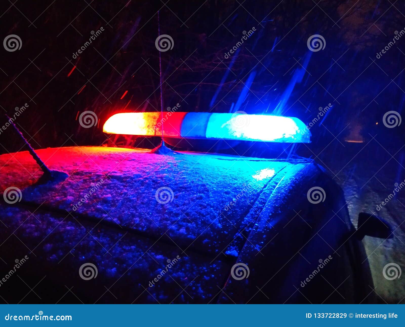 Red And Blue Police Flashers Stock Image | CartoonDealer.com #133722829