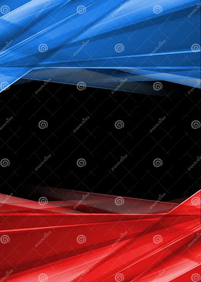 Red and Blue Rays on Black Background. High Resolution Abstract Image ...