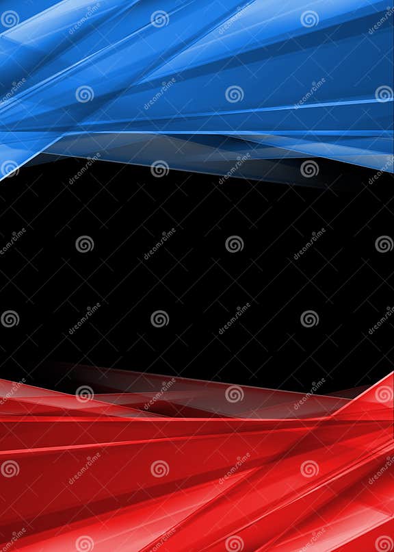 Red and Blue Rays on Black Background. High Resolution Abstract Image ...