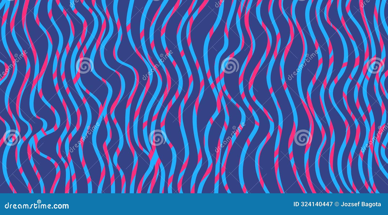 Vertical Wavy Lines, Waving, Billowy, Squiggle And Squiggly Line. Curvy ...
