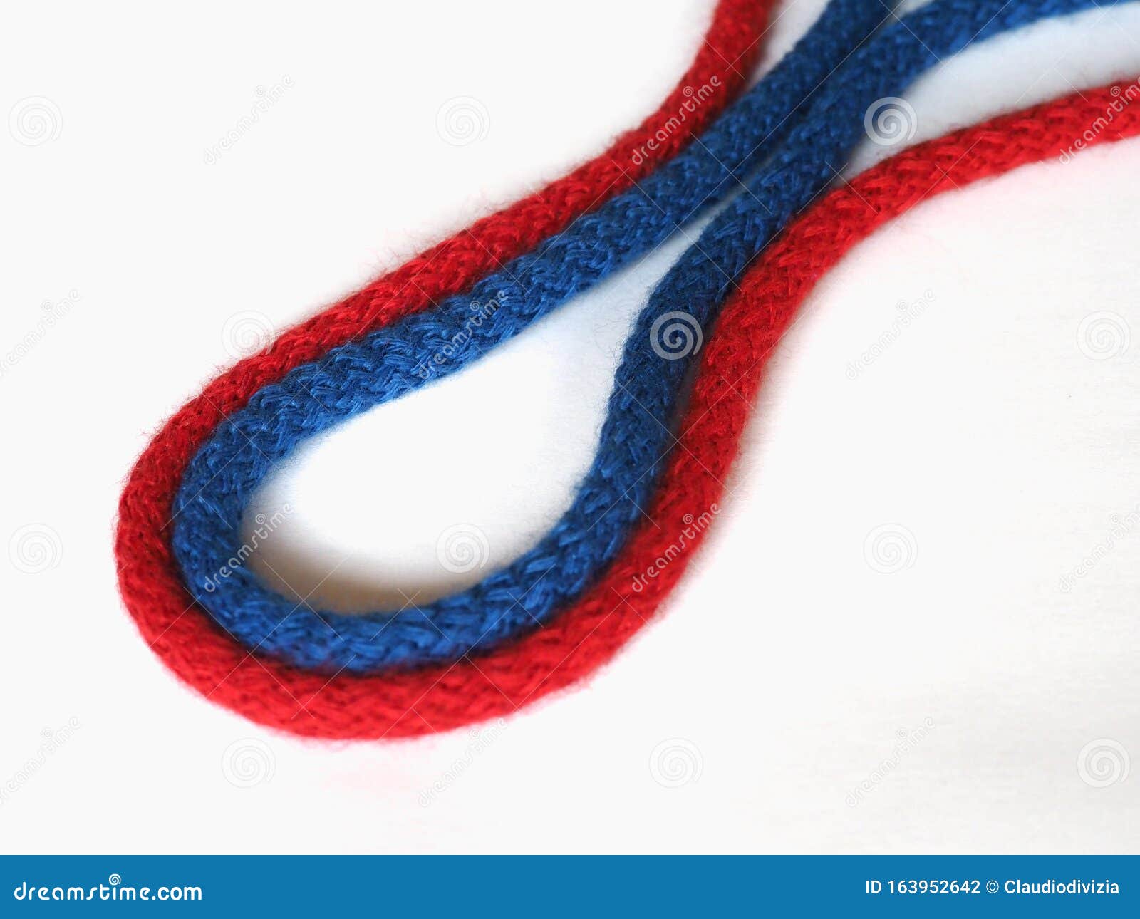 Red and blue rope stock photo. Image of blue, cable - 163952642
