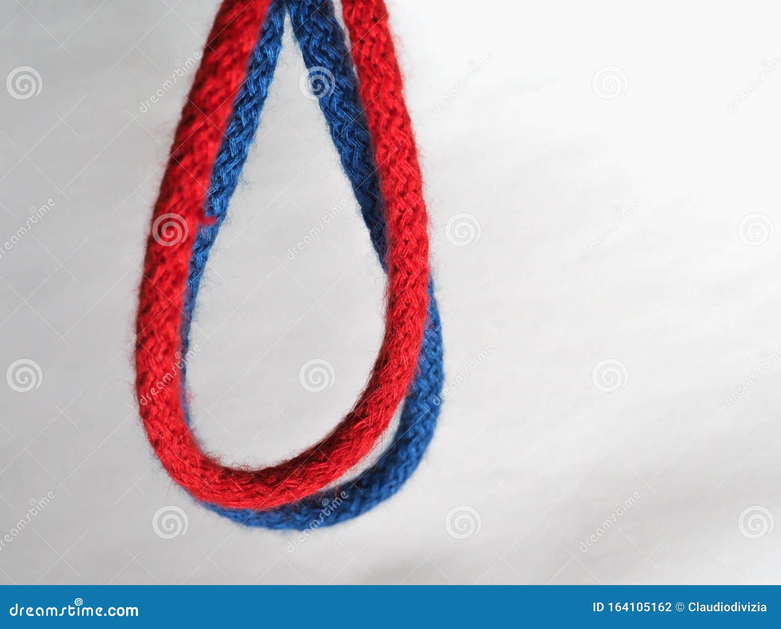 Red and blue rope stock photo. Image of string, cable - 164105162