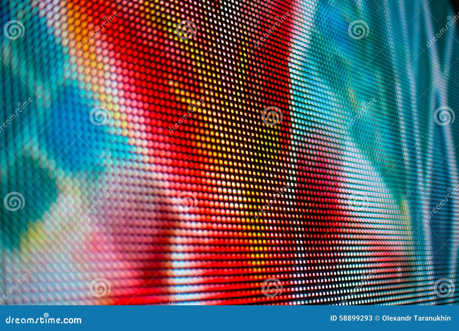 Red and Blue Saturated Blured Smd LED Screen Stock Image - Image of ...