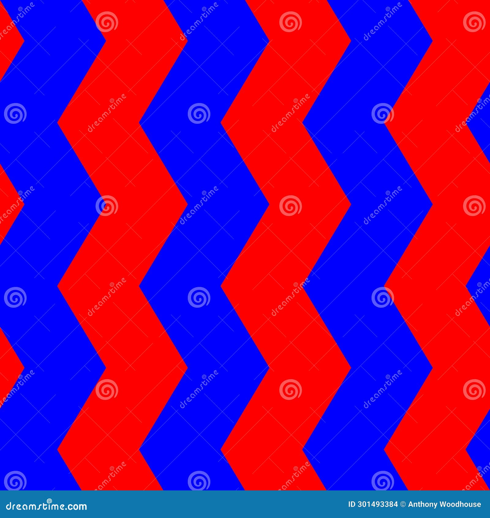 Red and Blue Seamless Vector Graphic Consisting of Alternate Coloured ...