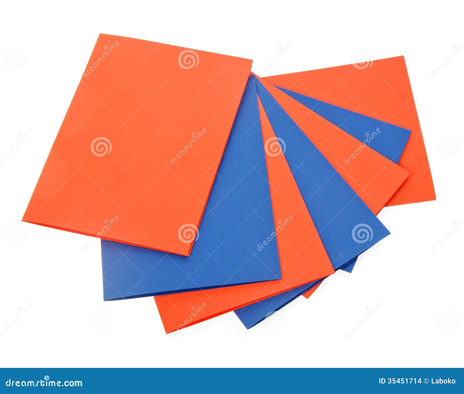 The Red and Blue Sheets of Paper Stock Photo - Image of pattern ...