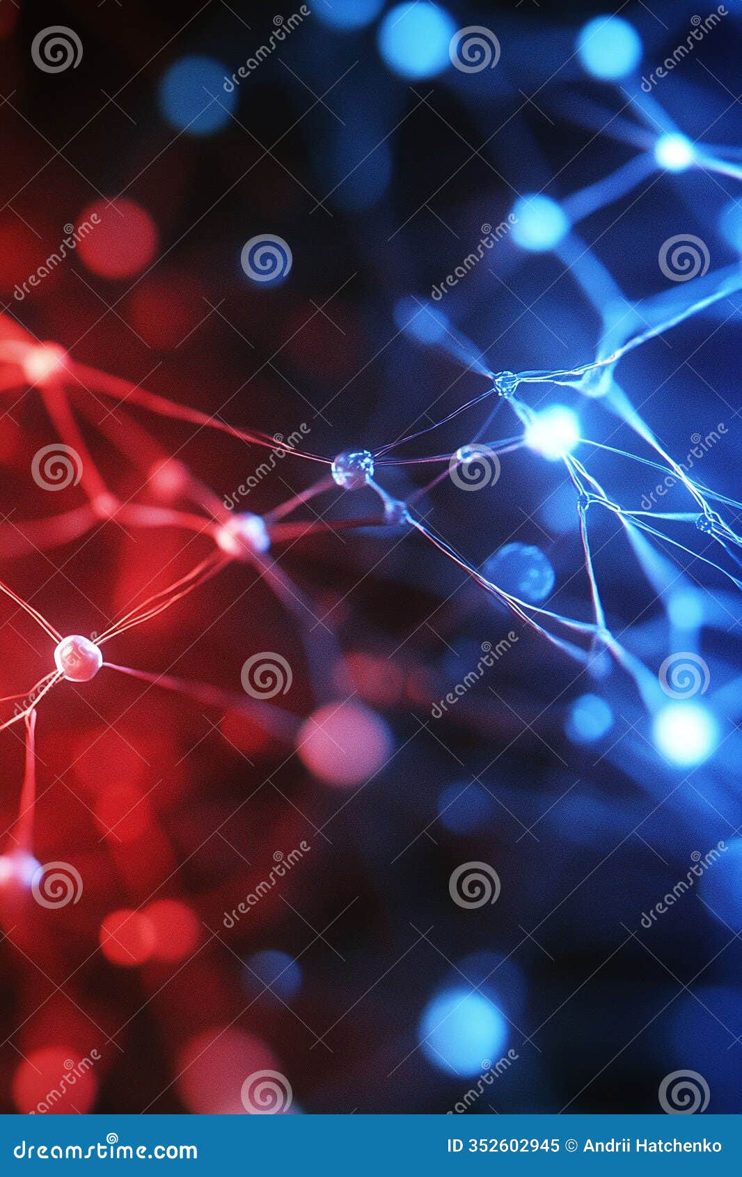 Red and Blue Signal Intersections Creating Neural Network Visualization ... Red and Blue Signal Intersections Creating Neural Network Visualization ...