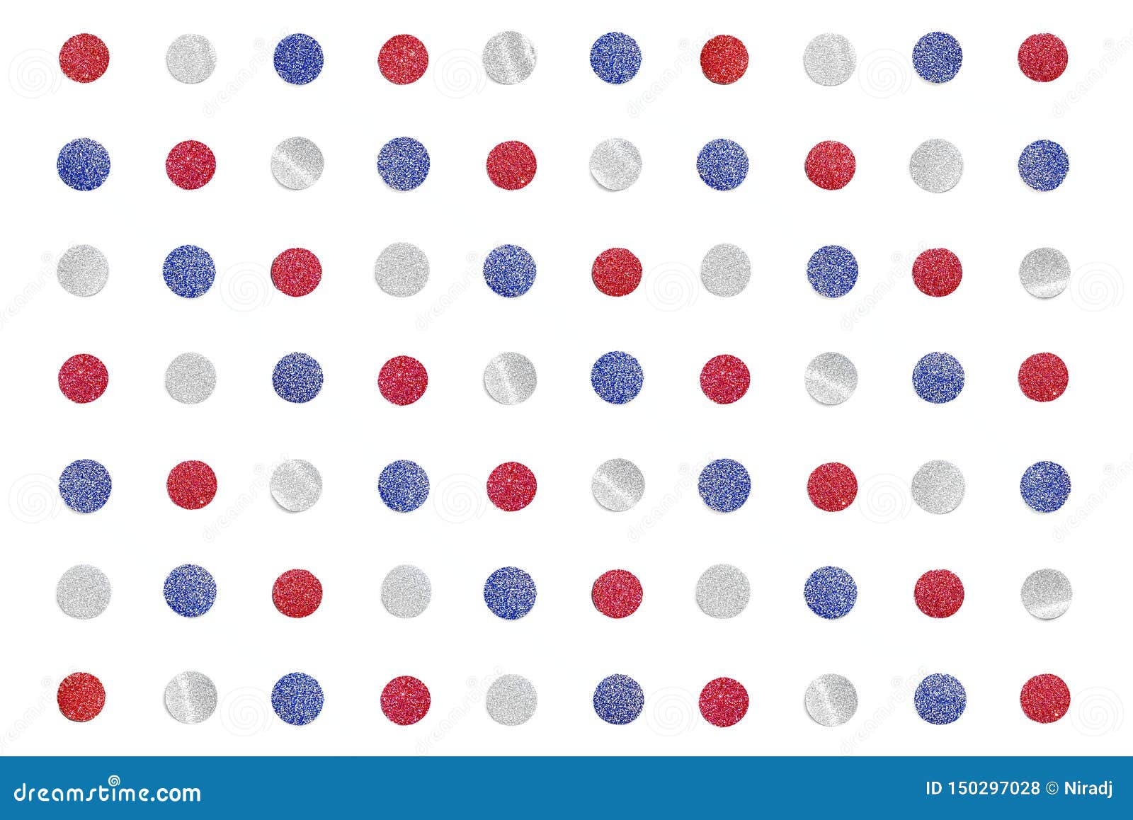 Red Blue and Silver Glitter Dot Paper Cut Background Stock Illustration ...