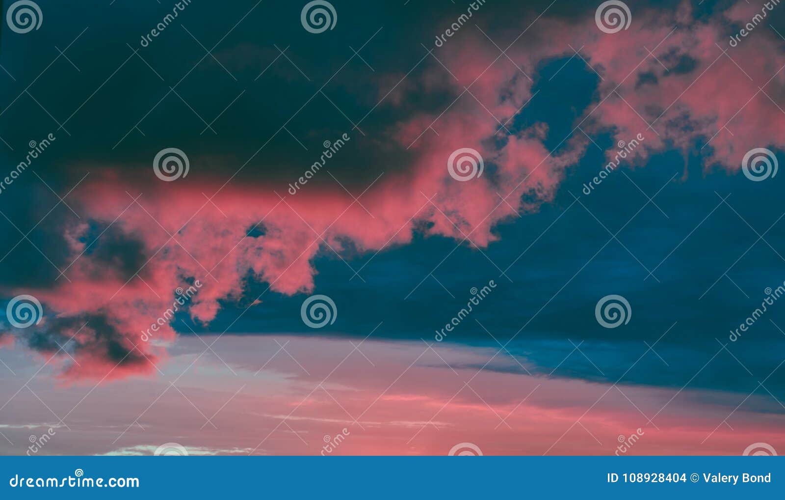 Red and Blue Sky stock photo. Image of landscape, heaven - 108928404