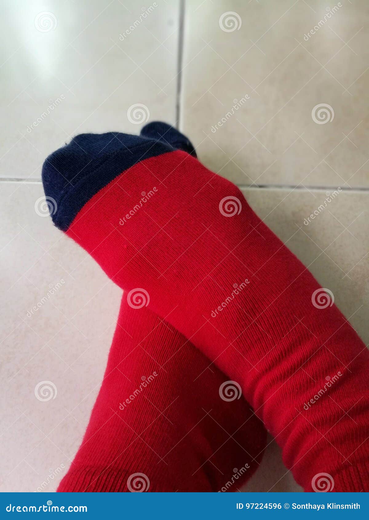 Red and blue socks stock photo. Image of young, clothing - 97224596