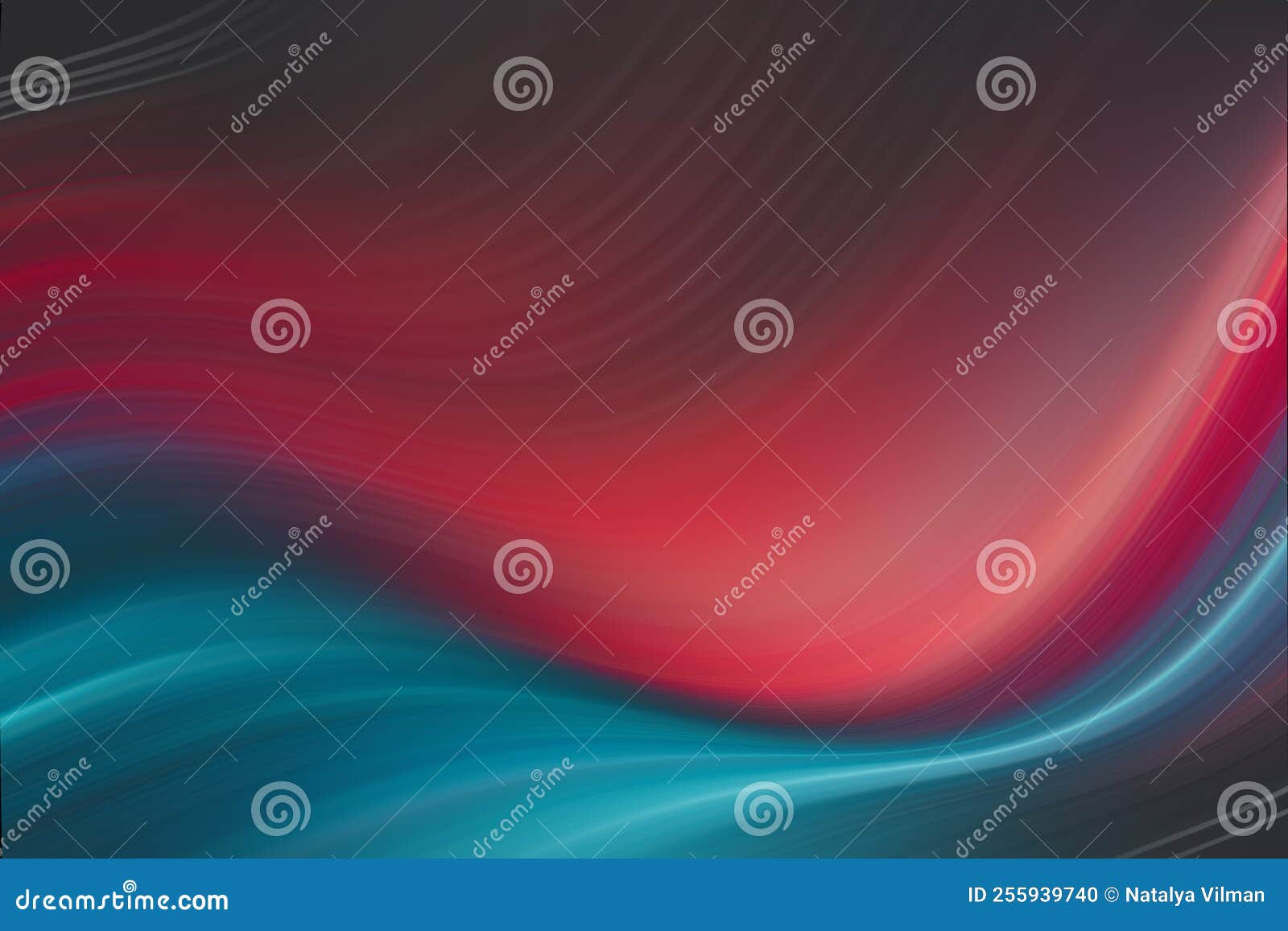 Red and Blue Soft Waves. Abstract Background for Use in Design, Web ...