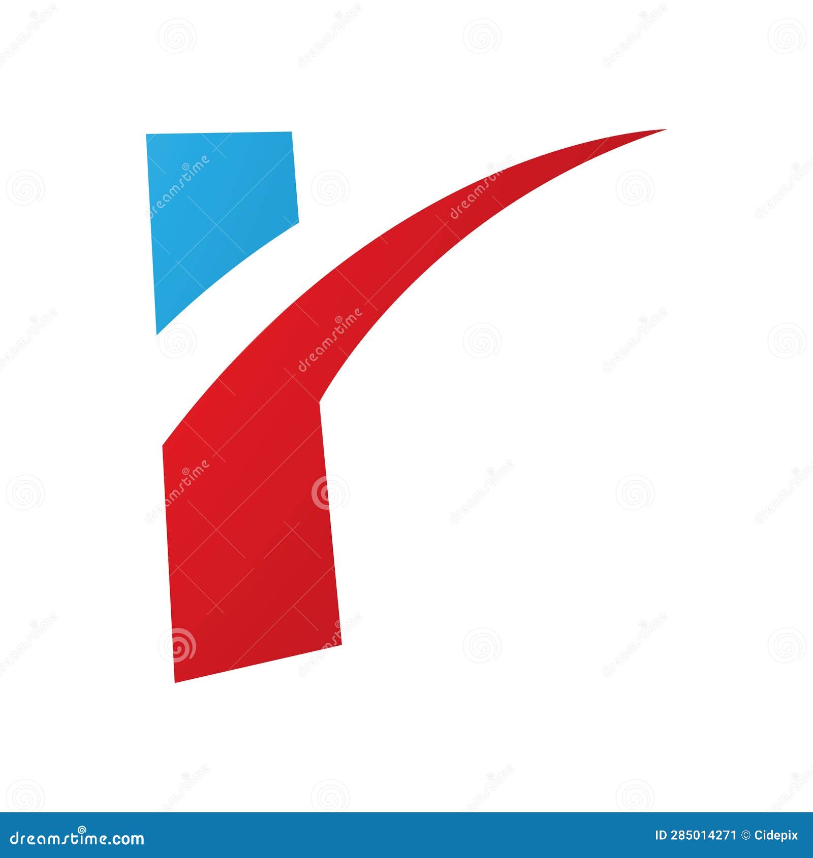 Red and Blue Spiky Shaped Letter R Icon Stock Vector - Illustration of ...