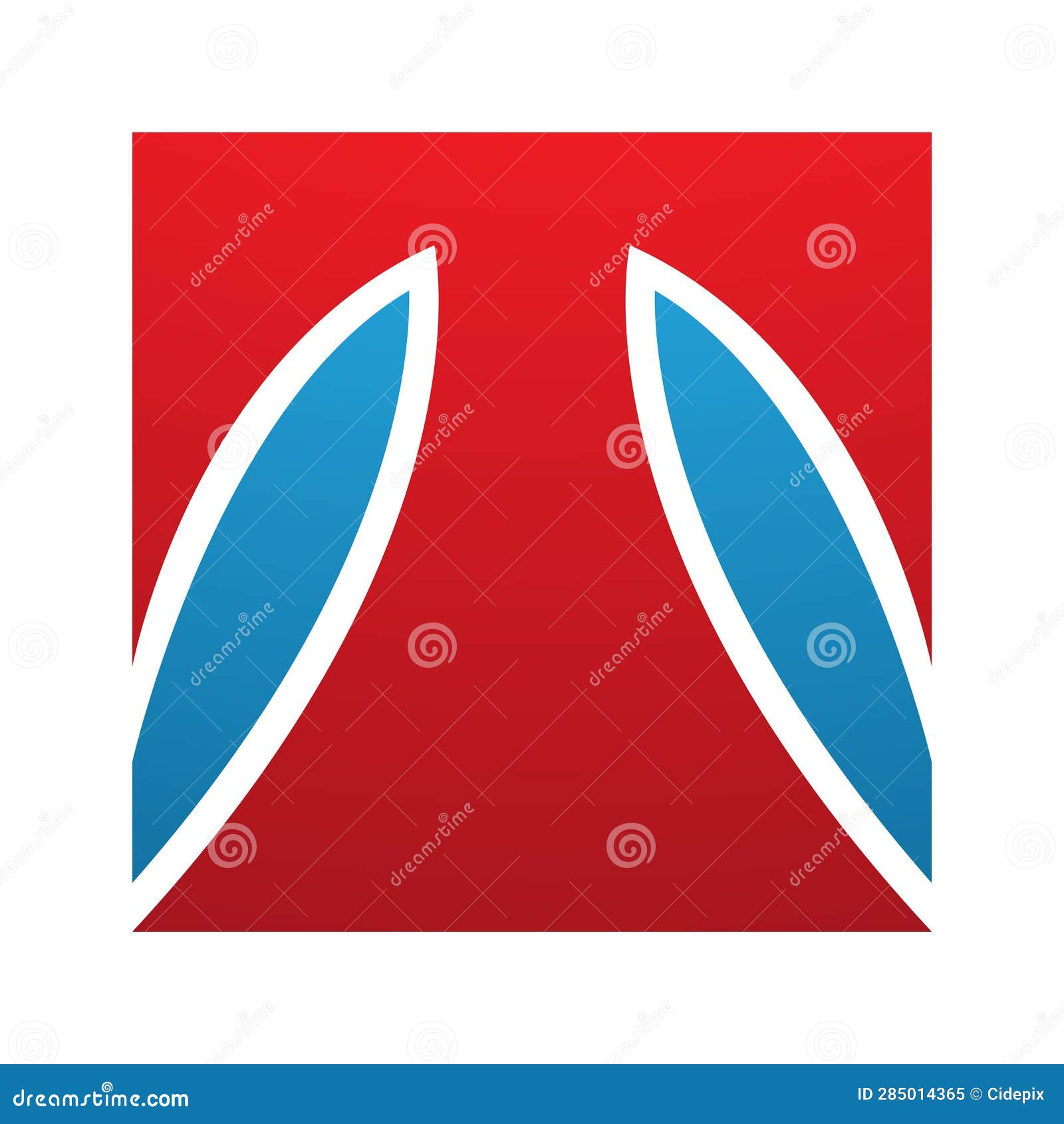 Red and Blue Square Shaped Letter T Icon Stock Vector - Illustration of ...