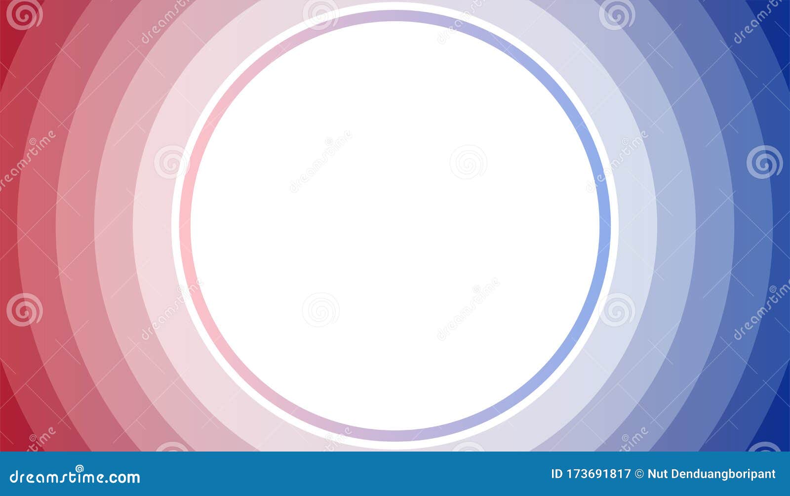 Red Blue Stack Circle Abstract Background with Copy Space Stock Vector ...