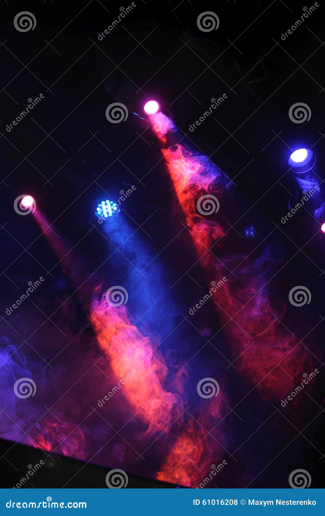 Red and blue stage lights stock photo. Image of celebration - 61016208