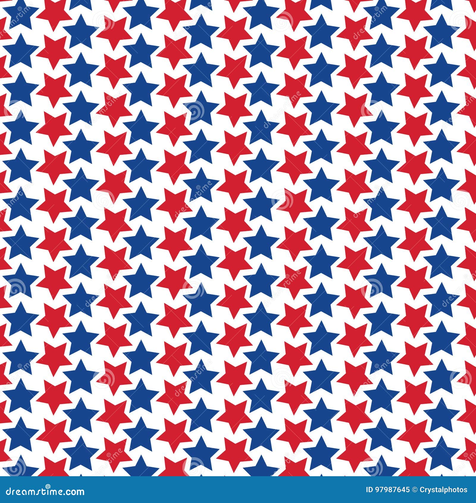 Red and Blue Stars Pattern stock illustration. Illustration of star ...