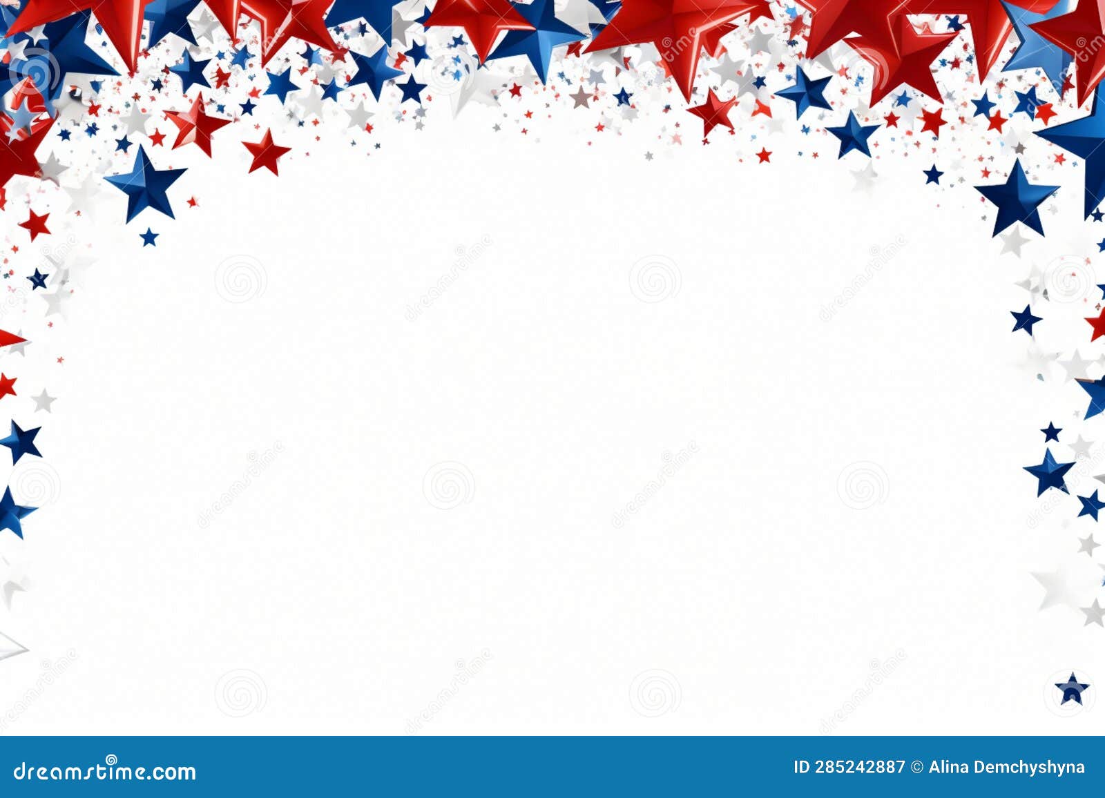 Red and Blue Stars on a White Background Stock Illustration ...