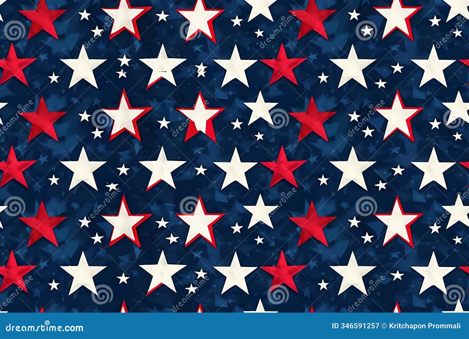 Red and Blue Stars on a White Background Stock Illustration ...