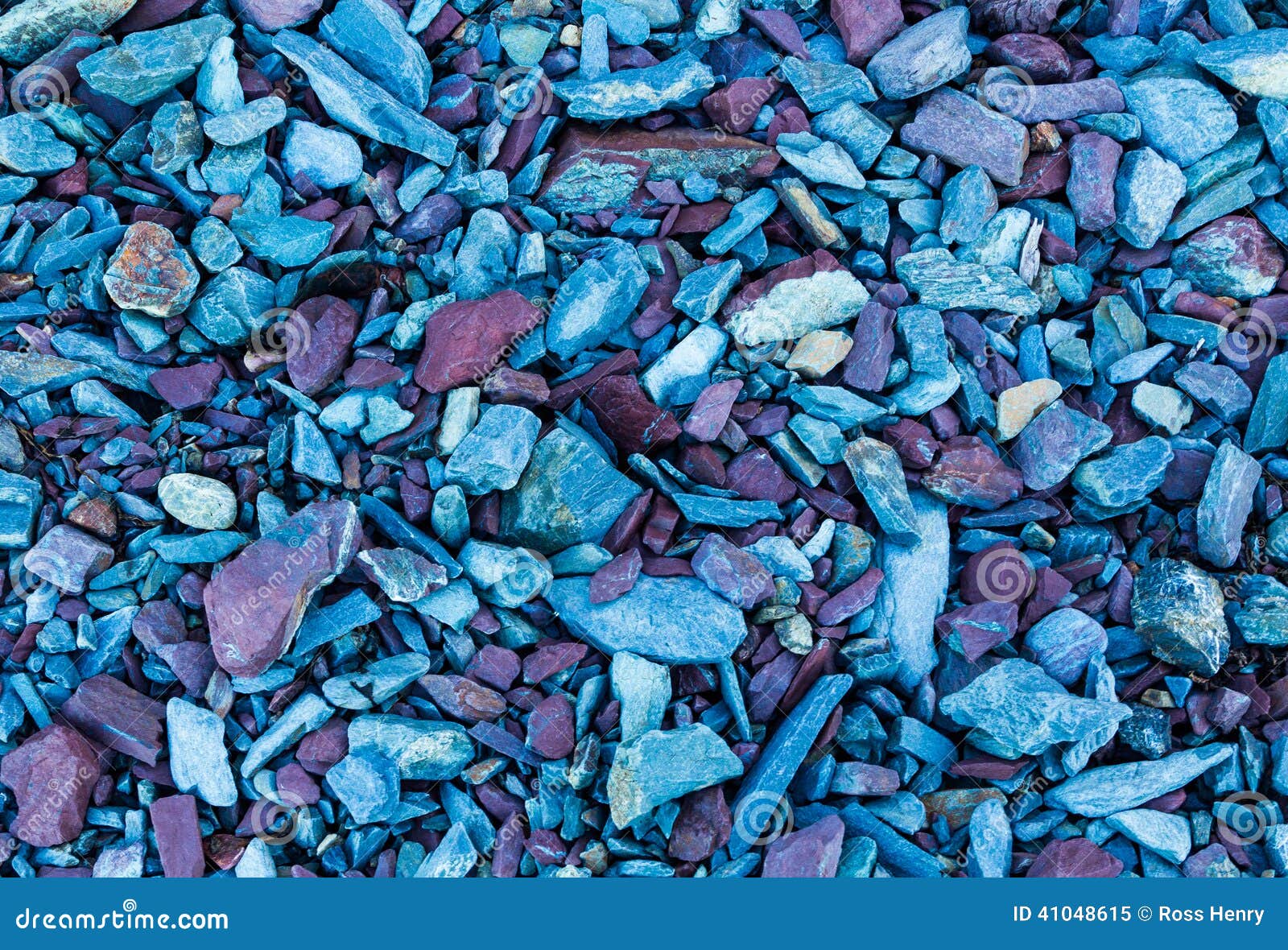 Red and Blue Stone Chips stock image. Image of background - 41048615