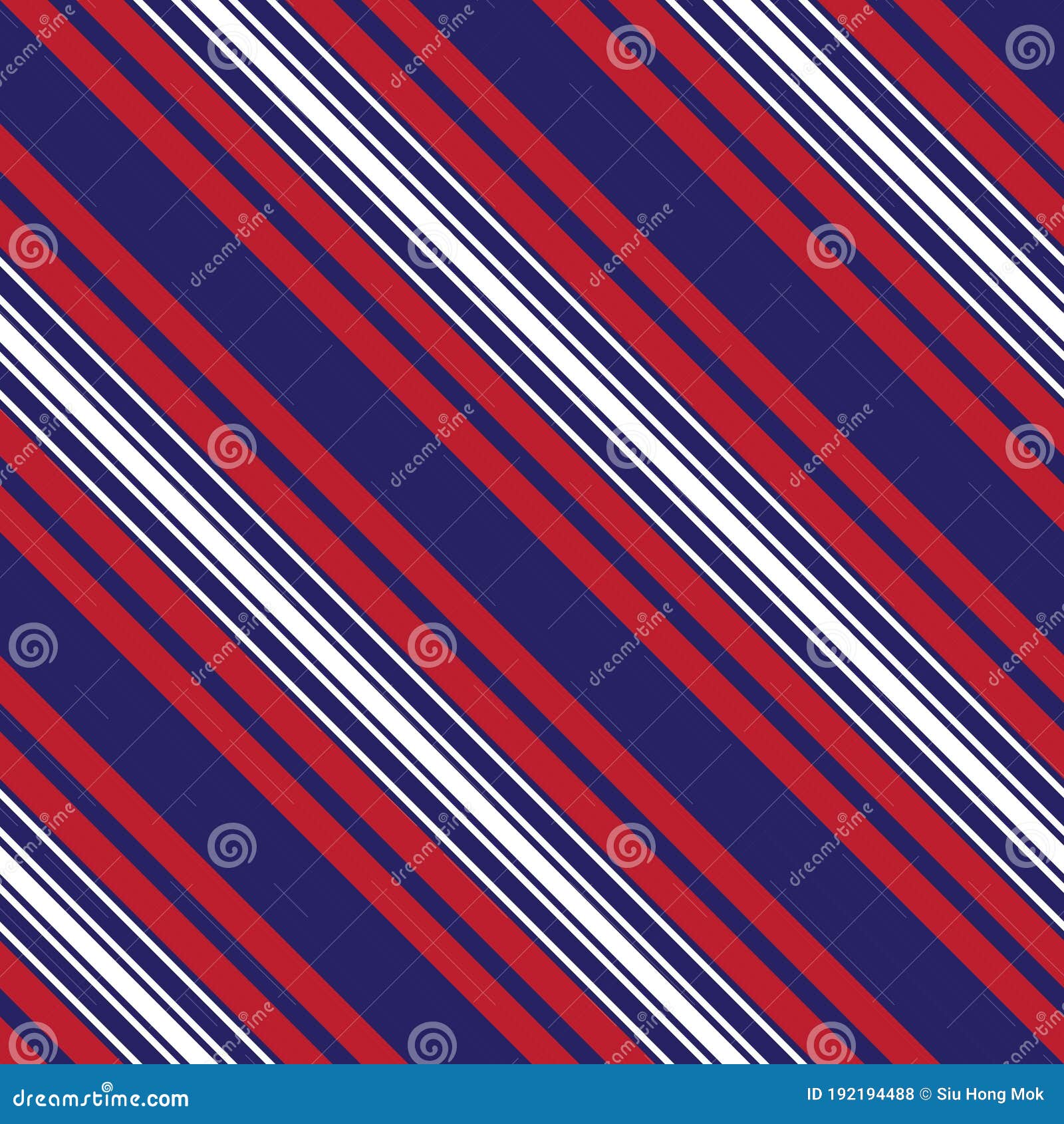 Red and Blue Stripe Seamless Pattern Background in Diagonal Style Stock ...
