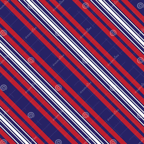 Red and Blue Stripe Seamless Pattern Background in Diagonal Style Stock ...