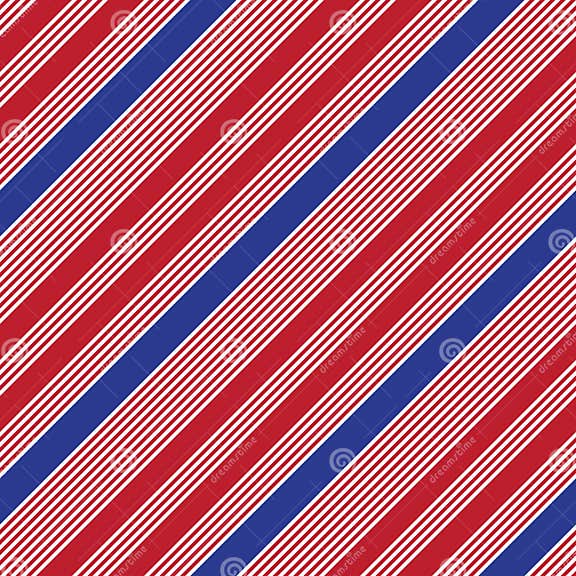Red and Blue Stripe Seamless Pattern Background in Diagonal Style Stock ...