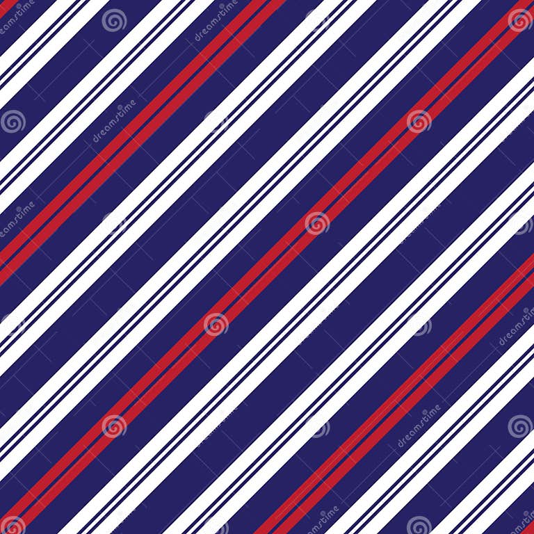 Red and Blue Stripe Seamless Pattern Background in Diagonal Style Stock ...