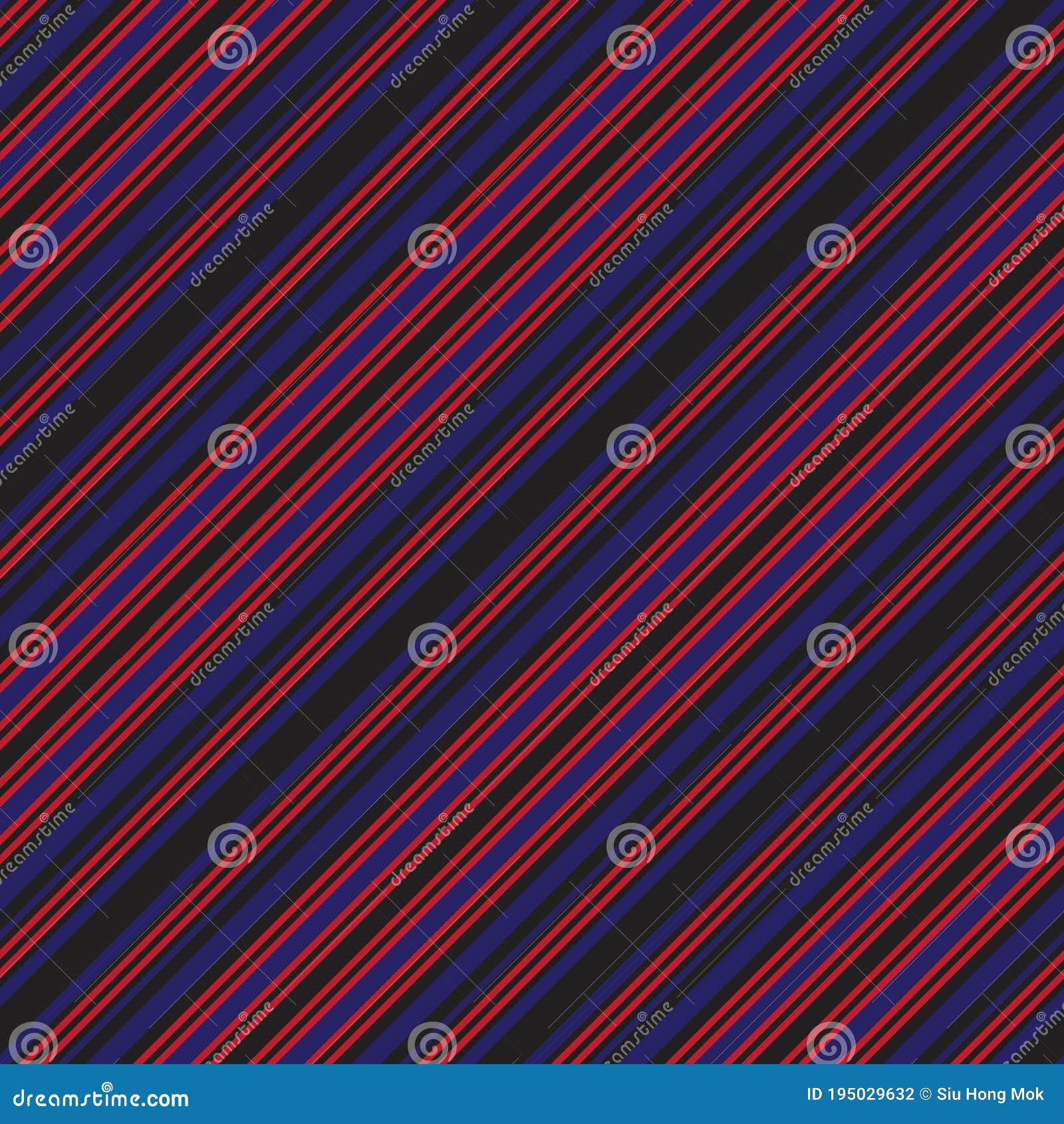Red and Blue Stripe Seamless Pattern Background in Diagonal Style Stock ...
