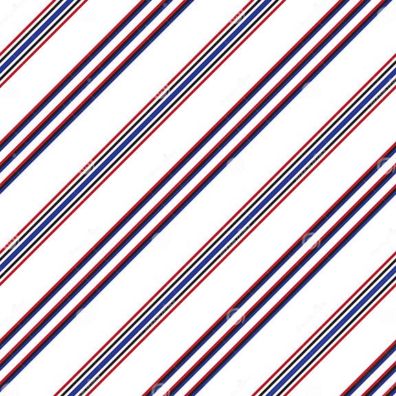 Red and Blue Stripe Seamless Pattern Background in Diagonal Style Stock ...