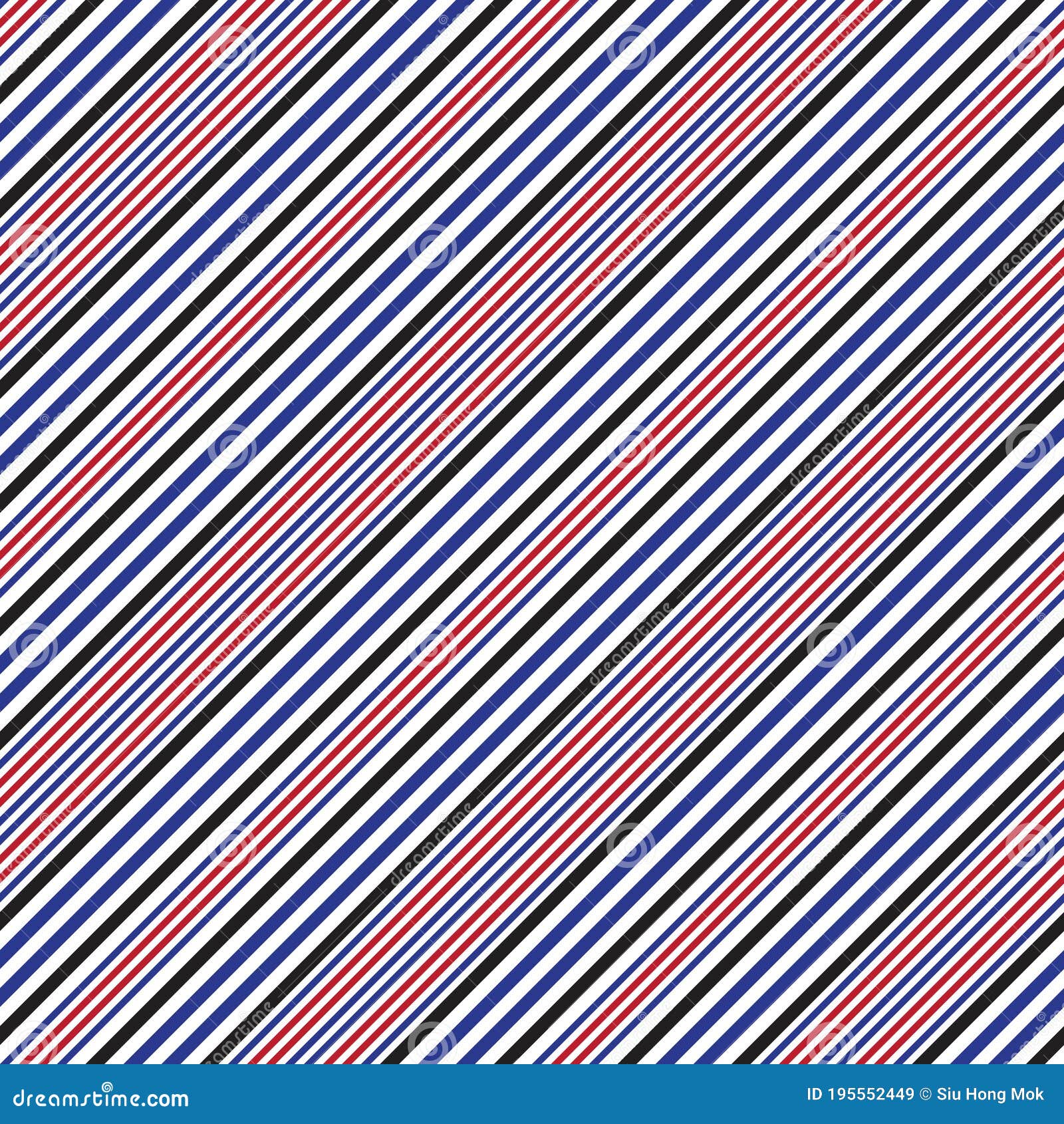 Red and Blue Stripe Seamless Pattern Background in Diagonal Style Stock ...