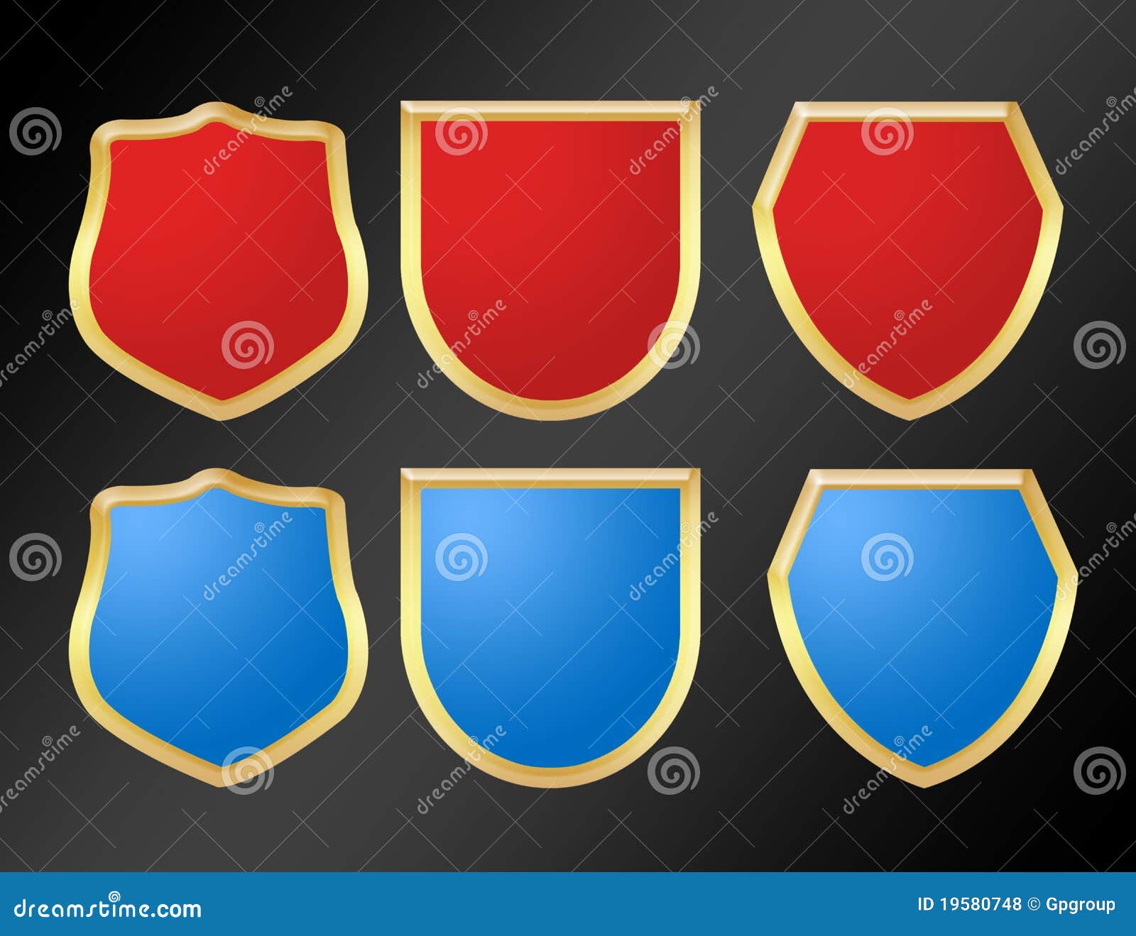 Red and blue symbols stock illustration. Illustration of bubble - 19580748