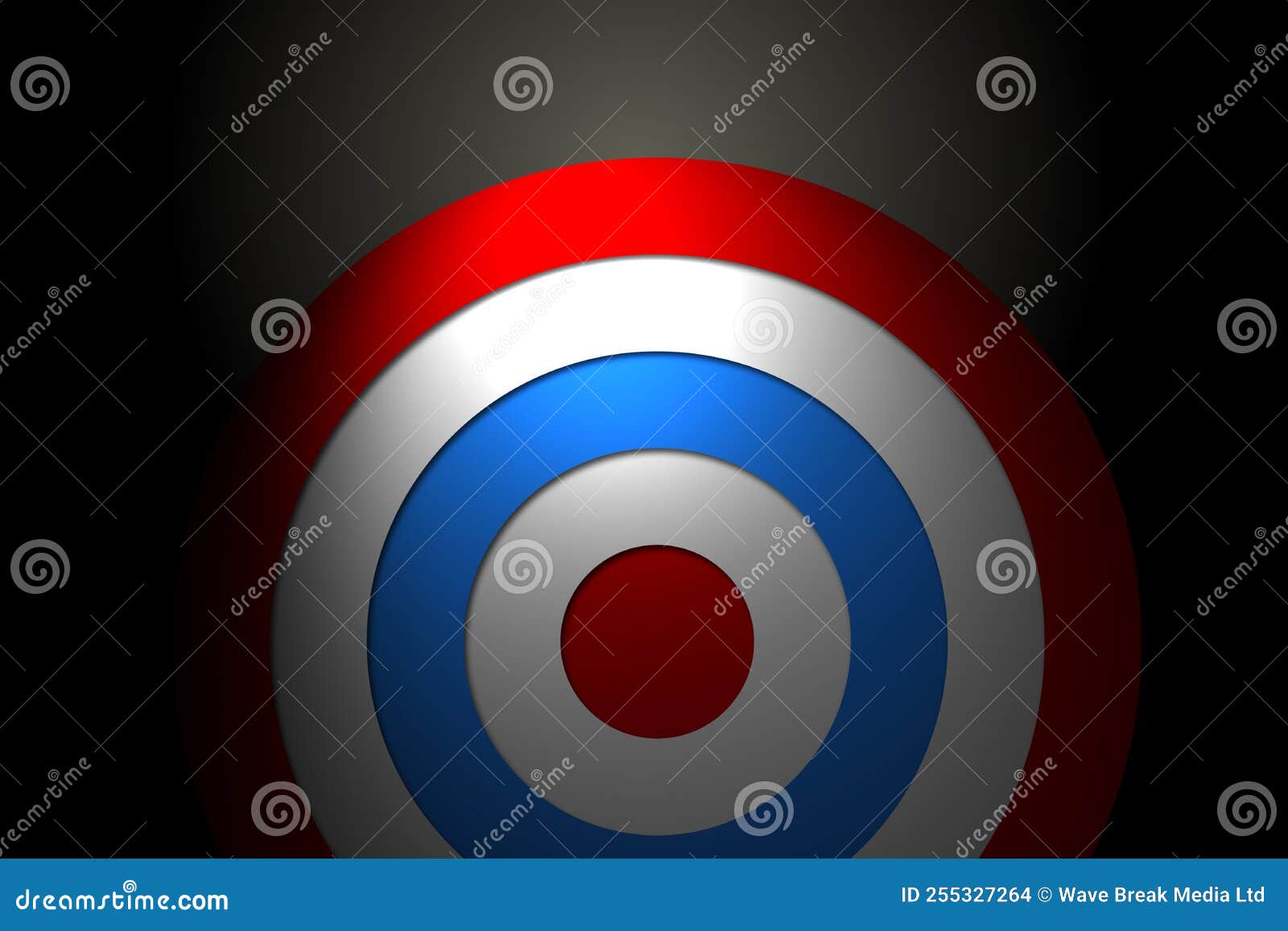 Red and blue target stock illustration. Illustration of generated ...