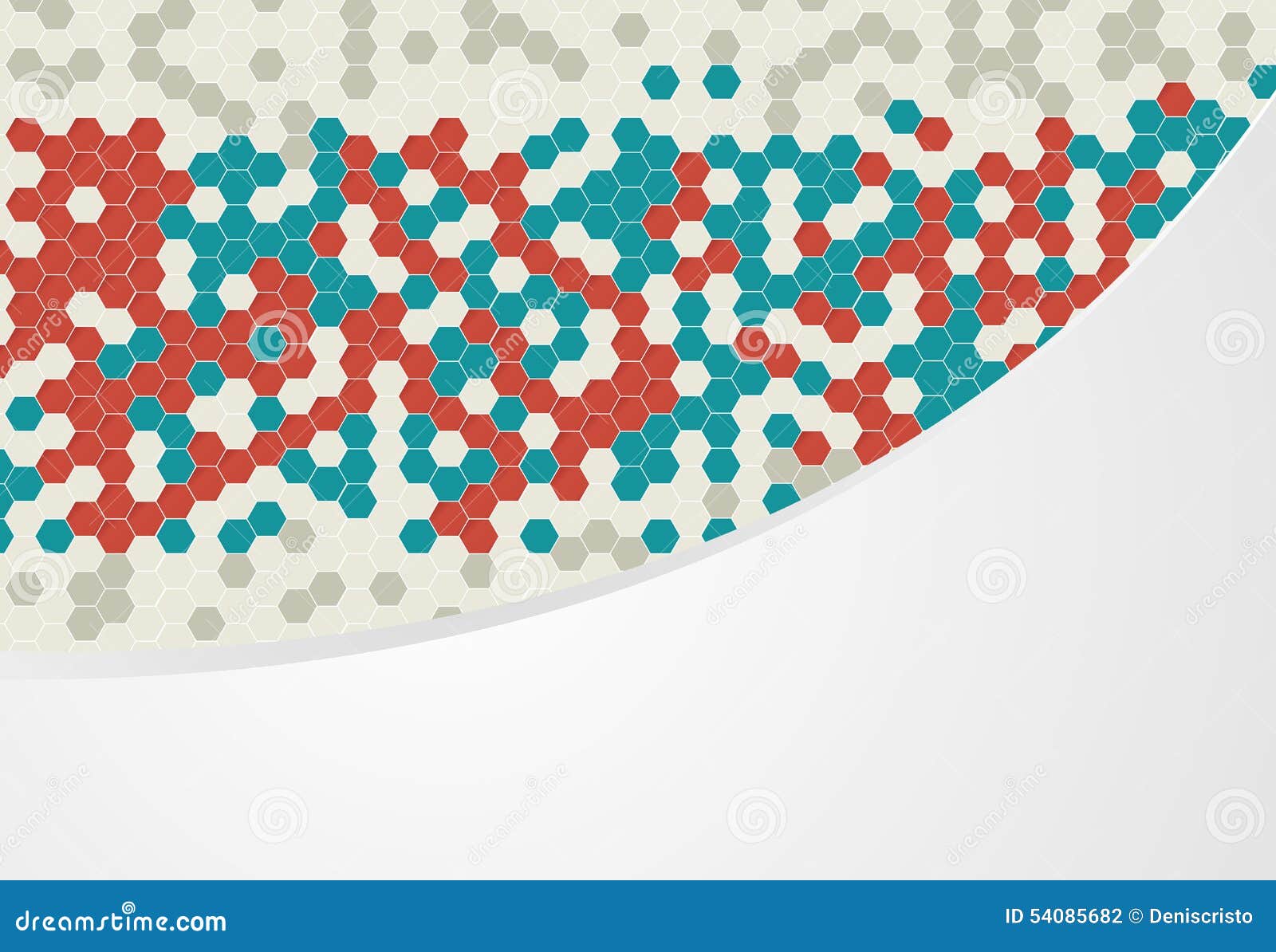 Red and Blue Template for Brochure Stock Vector - Illustration of cover ...