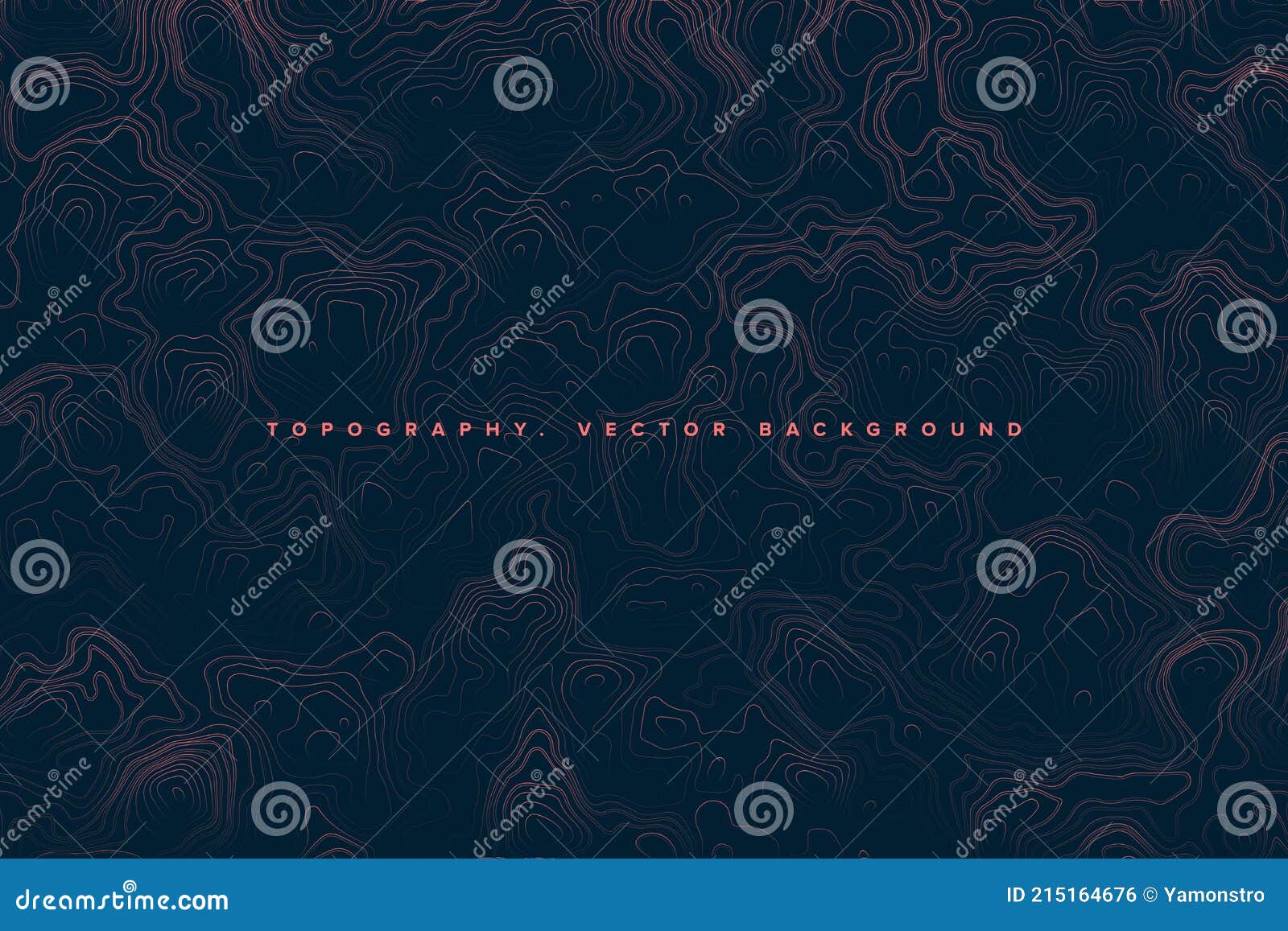 Red and Blue Topographic Detailed Contour Map Abstract Background Stock ...