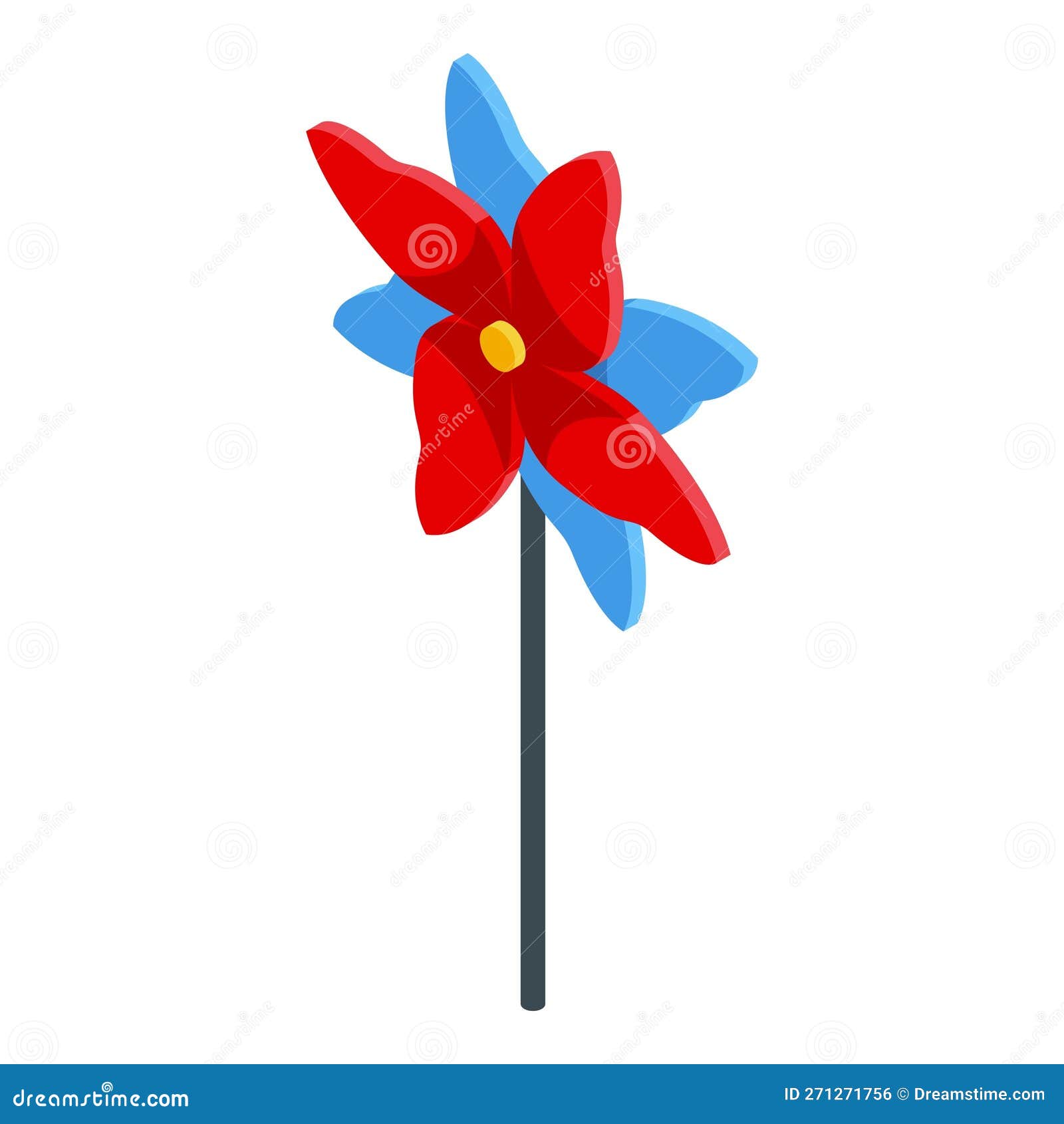 Wind Pinwheel Toys, Colorful Windmill Toy Cartoon Design. Children ...
