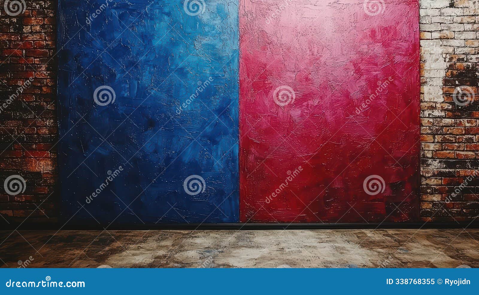 Red Blue Wall stock illustration. Illustration of modern - 338768355