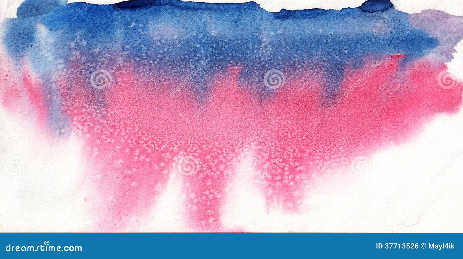 Red Blue Watercolor on Paper Stock Illustration - Illustration of ...