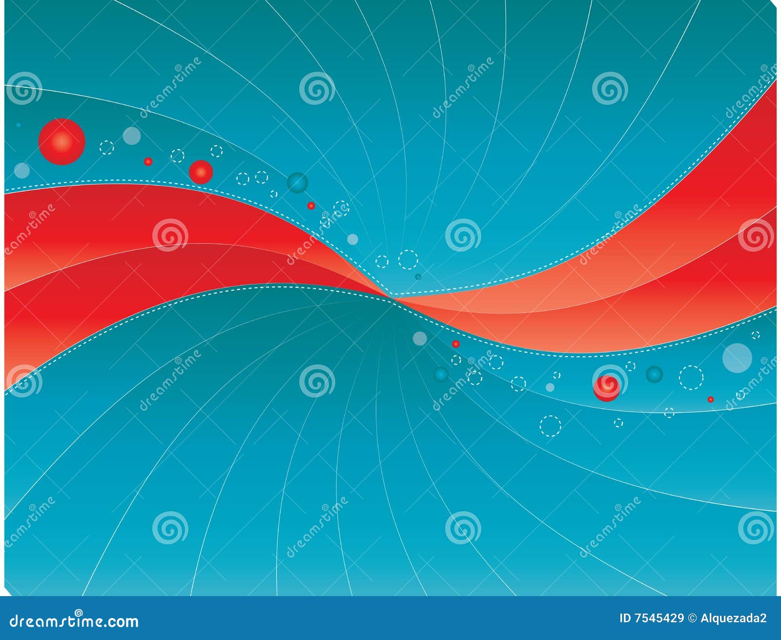 Red and blue wave stock illustration. Illustration of fresh - 7545429