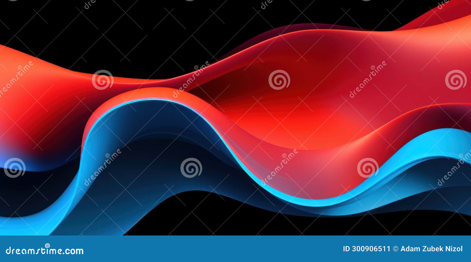 A red and blue wavy lines stock illustration. Illustration of graphics ...