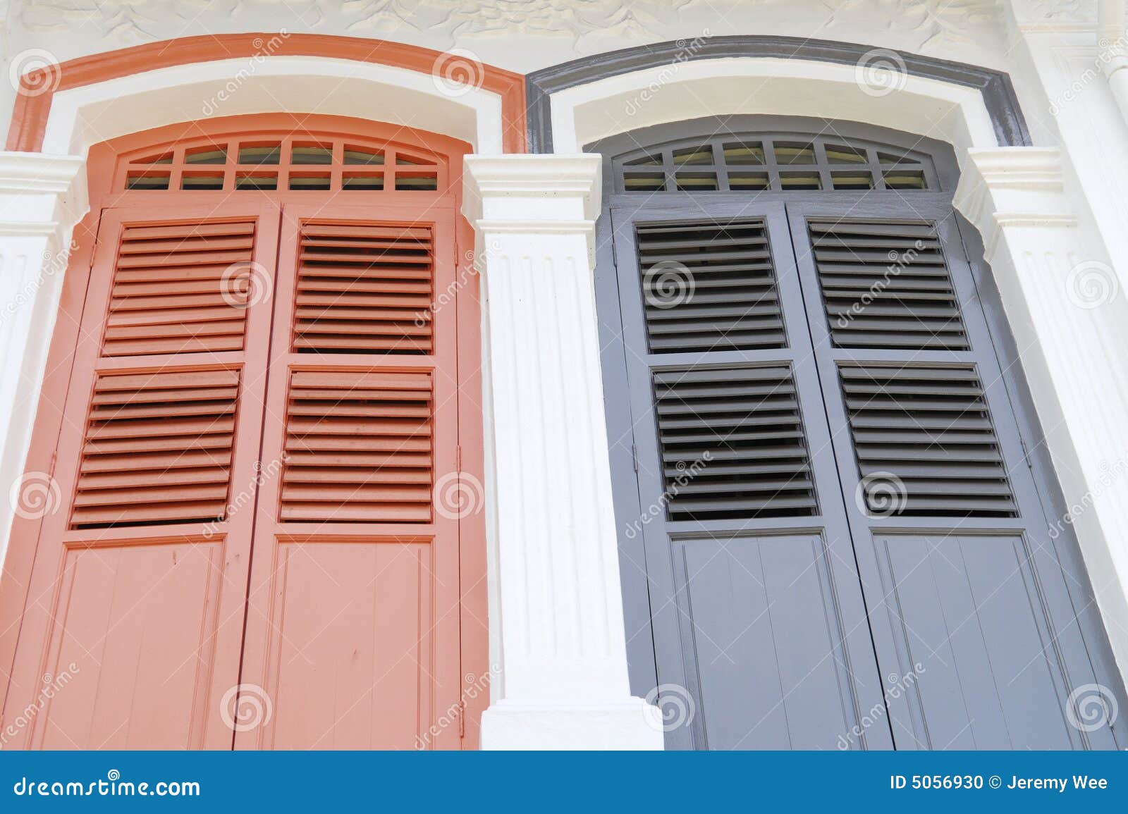Red and blue windows stock photo. Image of nostalgia, style - 5056930