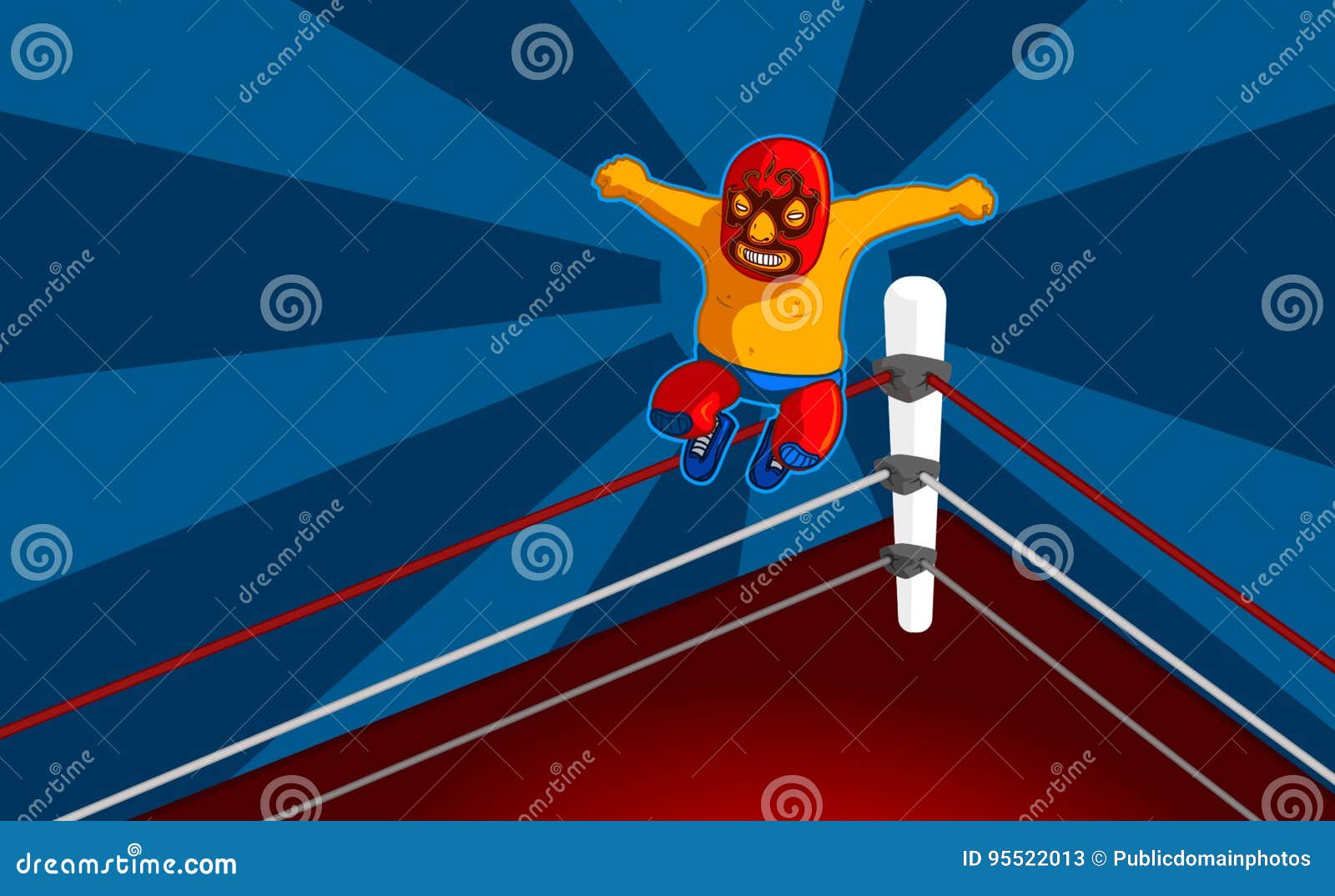 Red, Blue, Yellow, Cartoon Picture. Image: 95522013