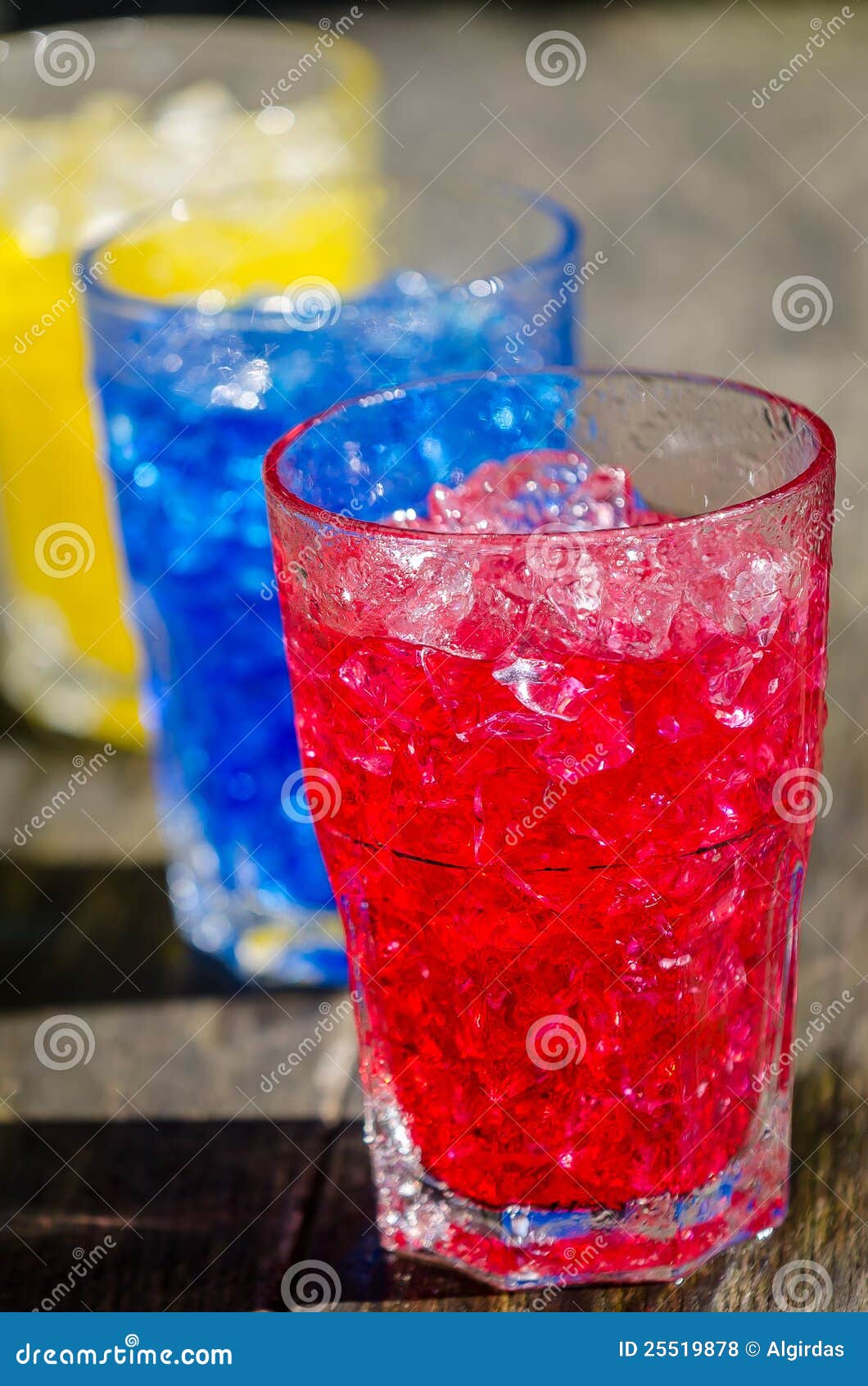 Red Blue and Yellow Cocktails Stock Photo - Image of alcoholic ...