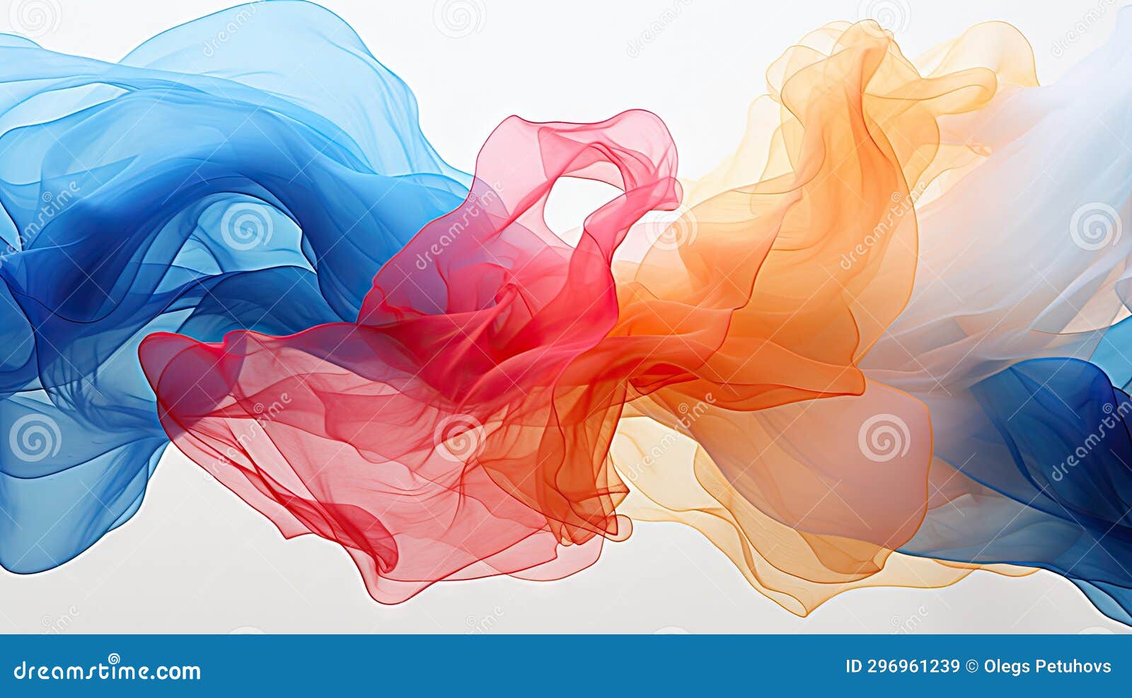 A Red, Blue, and Yellow Colored Object is Flying in the Air with it S ...