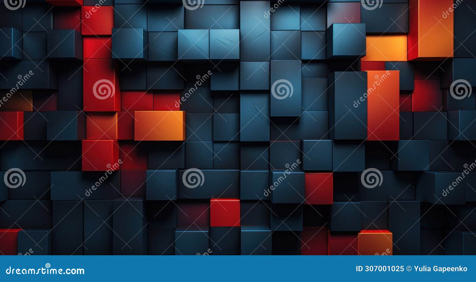 Red, Blue and Yellow Geometric Pattern Wallpaper, Stock Image - Image ...
