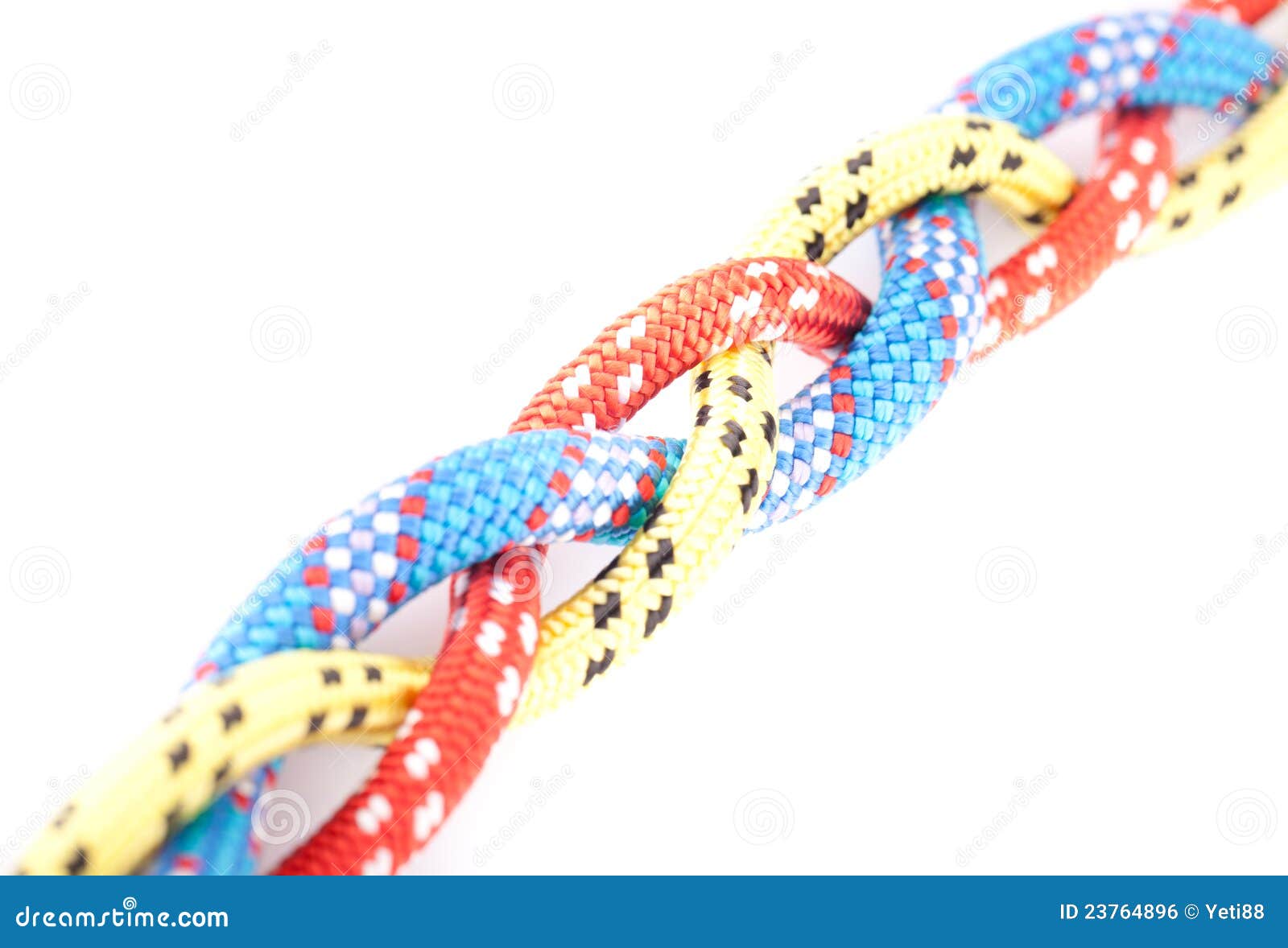 Red blue yellow rope braid stock photo. Image of equipment - 23764896