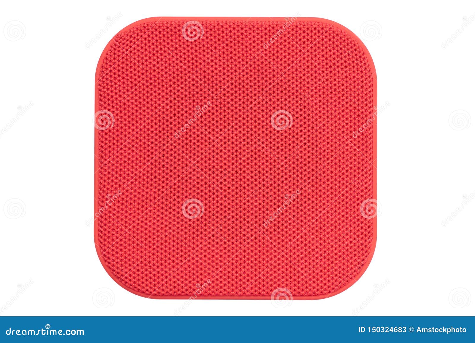 Red Bluetooth Speaker Isolated on White Background Stock Image - Image ...