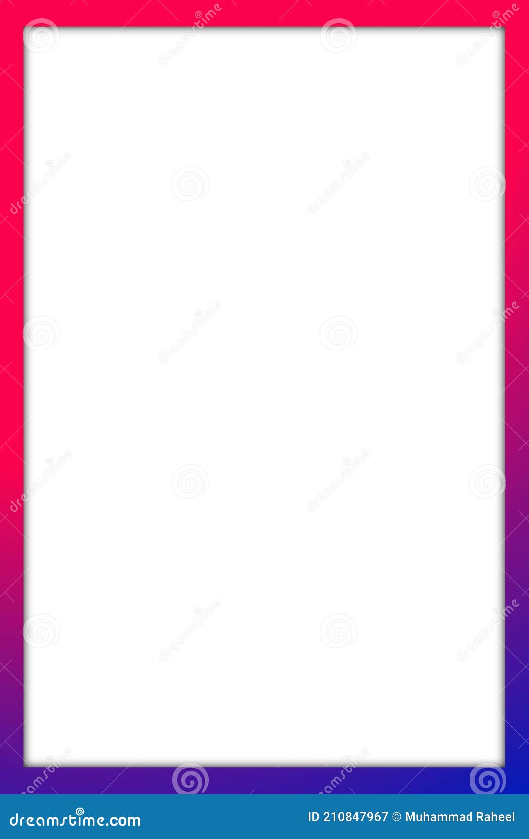 Red And Blur Color Frame Isolated On White Background Royalty-Free ...