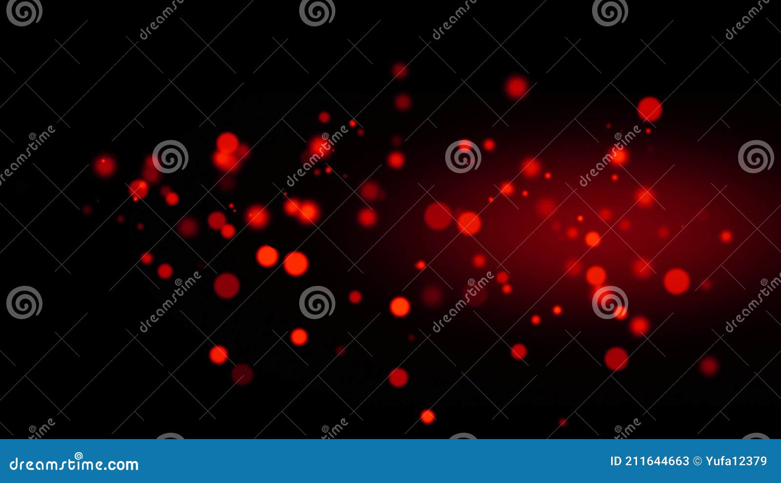 Red Blurred Abstract Plexus Particle Effect Background. Mess Communication Technology Network ...