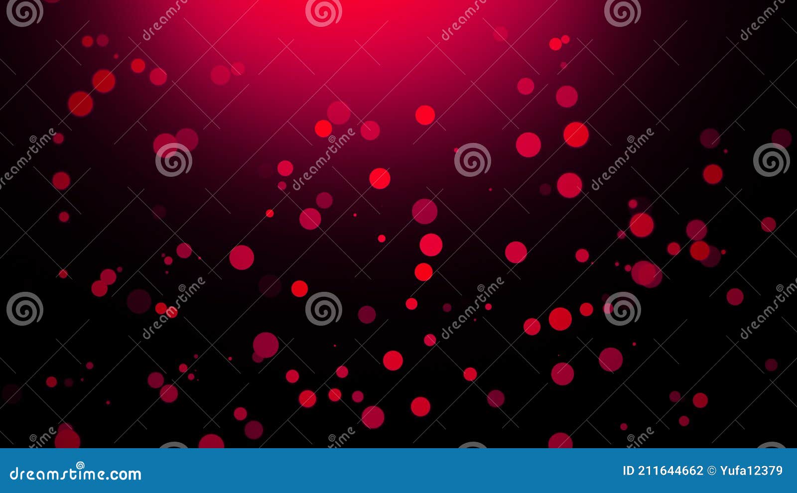 Red Blurred Abstract Plexus Particle Effect Background. Mess Communication Technology Network ...