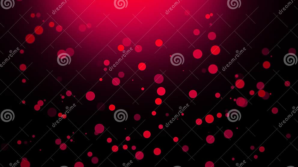 Red Blurred Abstract Plexus Particle Effect Background. Mess Communication Technology Network ...