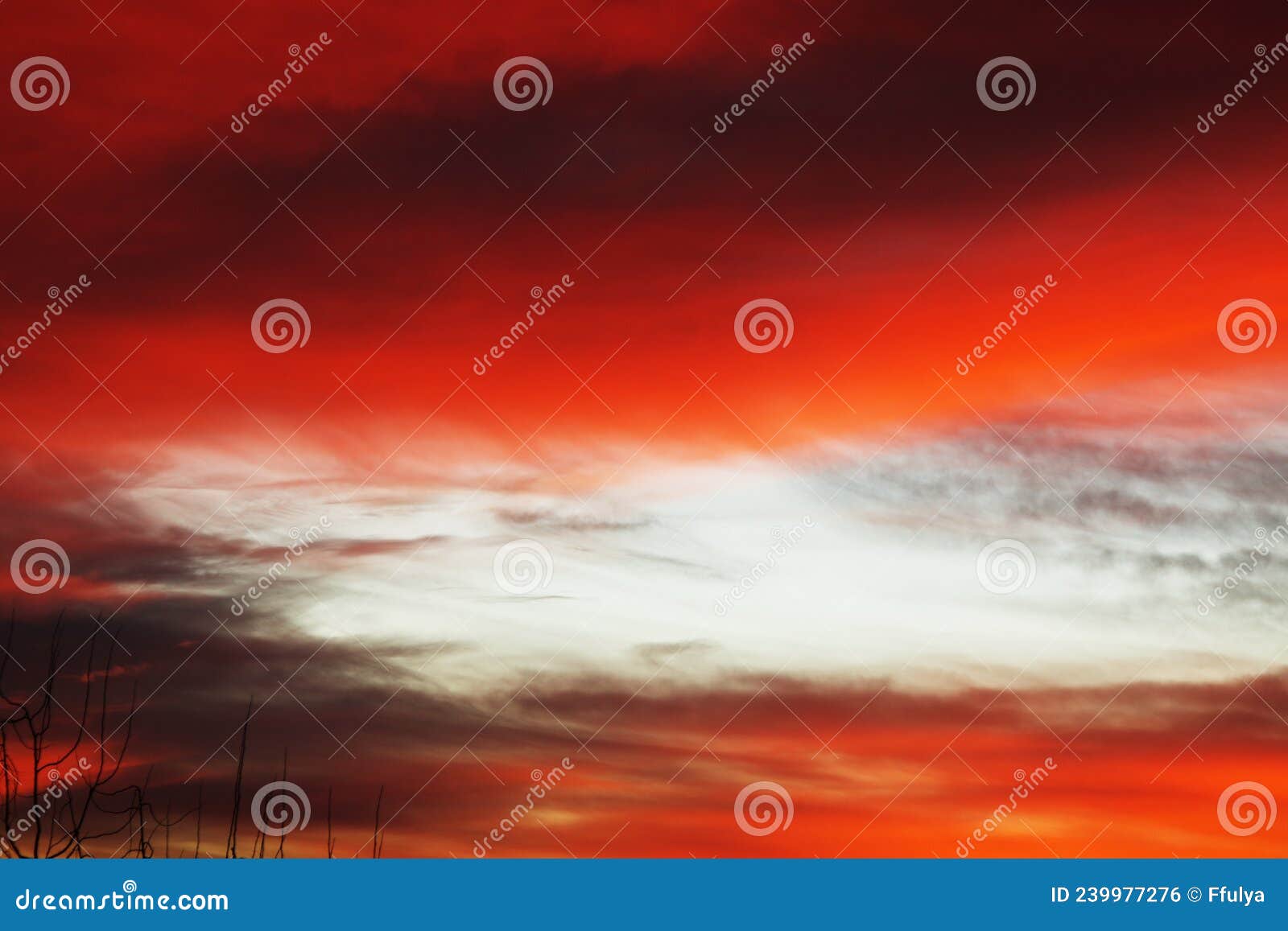 Red Blurry Sunset Sky stock photo. Image of cloudy, heavenandhell ...